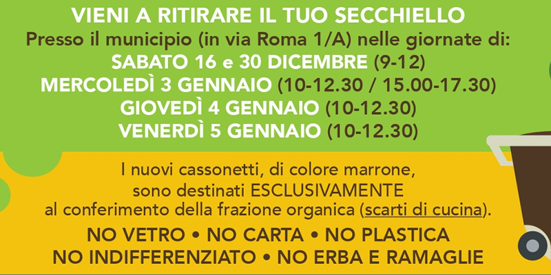 Casargo: da gennaio al via la raccolta differenziata dell'umido ...
