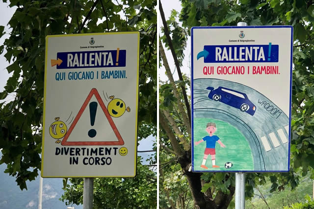 Valgreghentino: ecco i cartelli stradali realizzati dai bambini ...